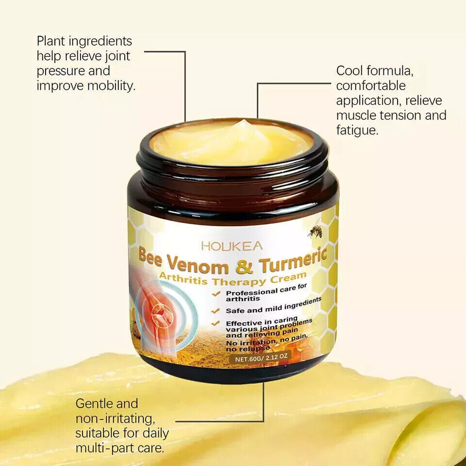 Bee-Venom&Turmeric Joint-Bone Healing-Arthritis Pain Relief Care Cream ...
