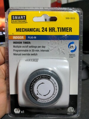 24 Hr Mechanical Timer Digital Plug In Smart Electrician Indoor 1 Plug ...