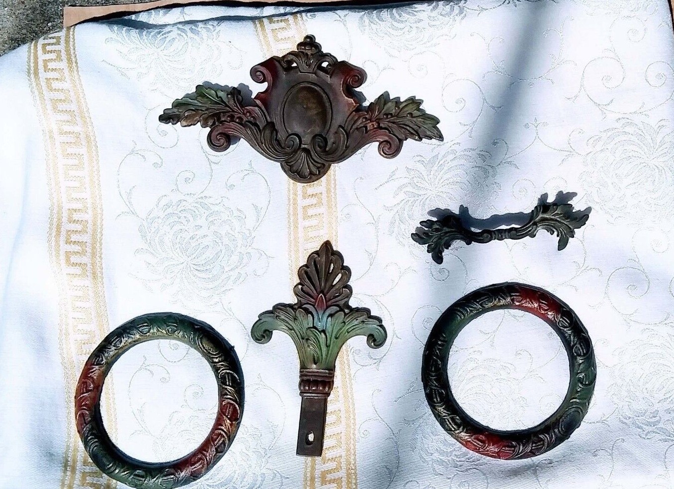 Antique Judd Cast Iron Ornate Finials and Decorative Hardware | eBay