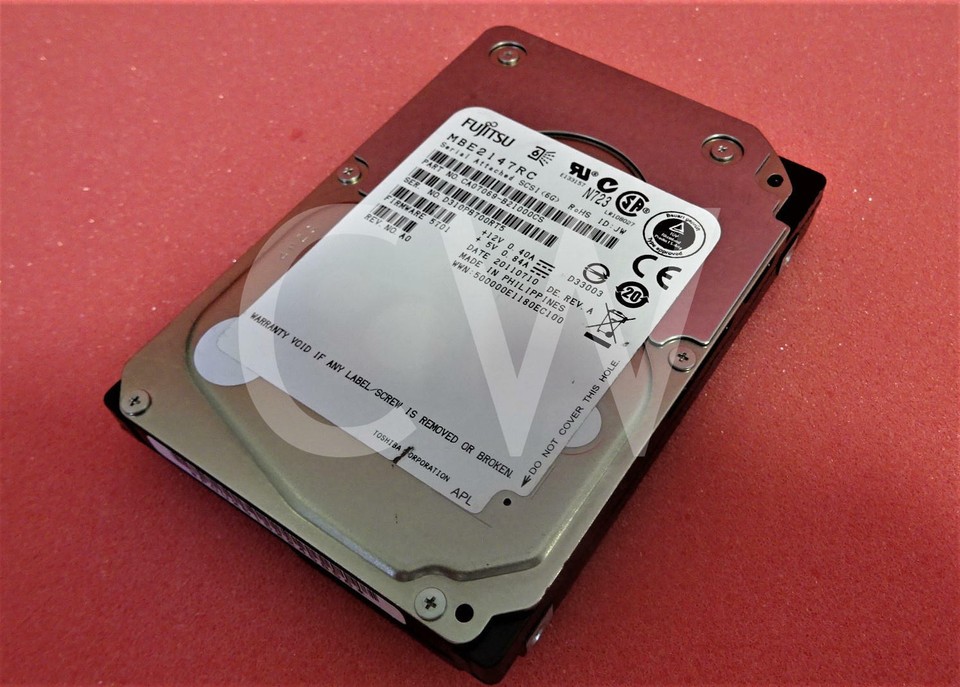 MBE2147RC Fujitsu ENTERPRISE 146GB 15K RPM 6Gb/s 2.5" SAS HDD Hard ...