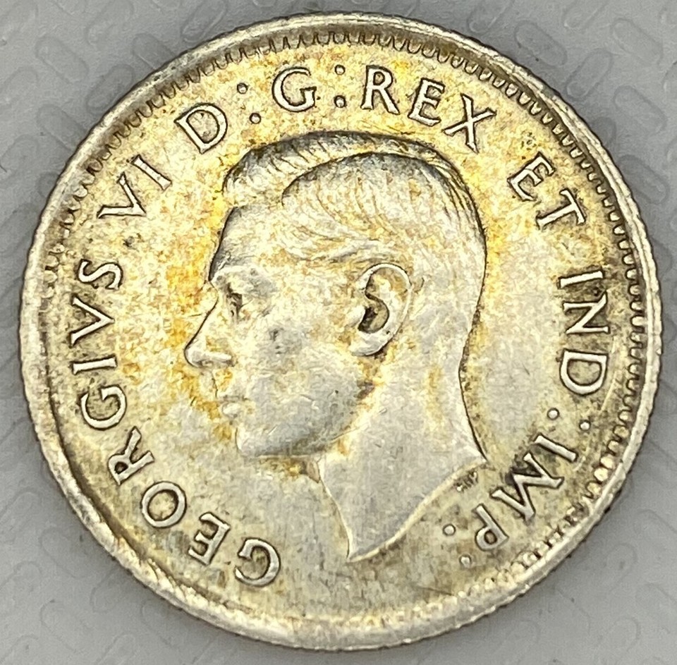 1942 CANADA 10¢ CENT KING GEORGE VI .800 SILVER DIME COIN TK | eBay