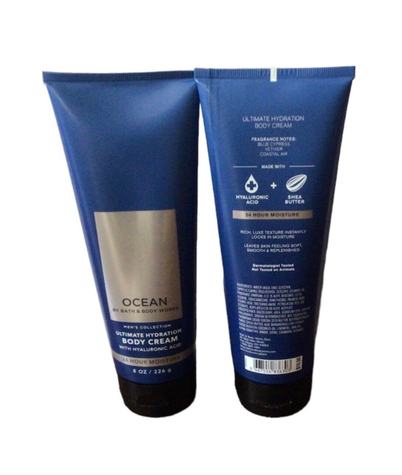 2 Men's Collection OCEAN 8 Ultimate Hydration Body Cream Bath & Body ...