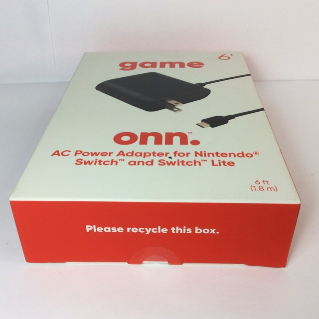 onn. AC Power Adapter for Nintendo Switch and Switch Lite 6 foot for ...