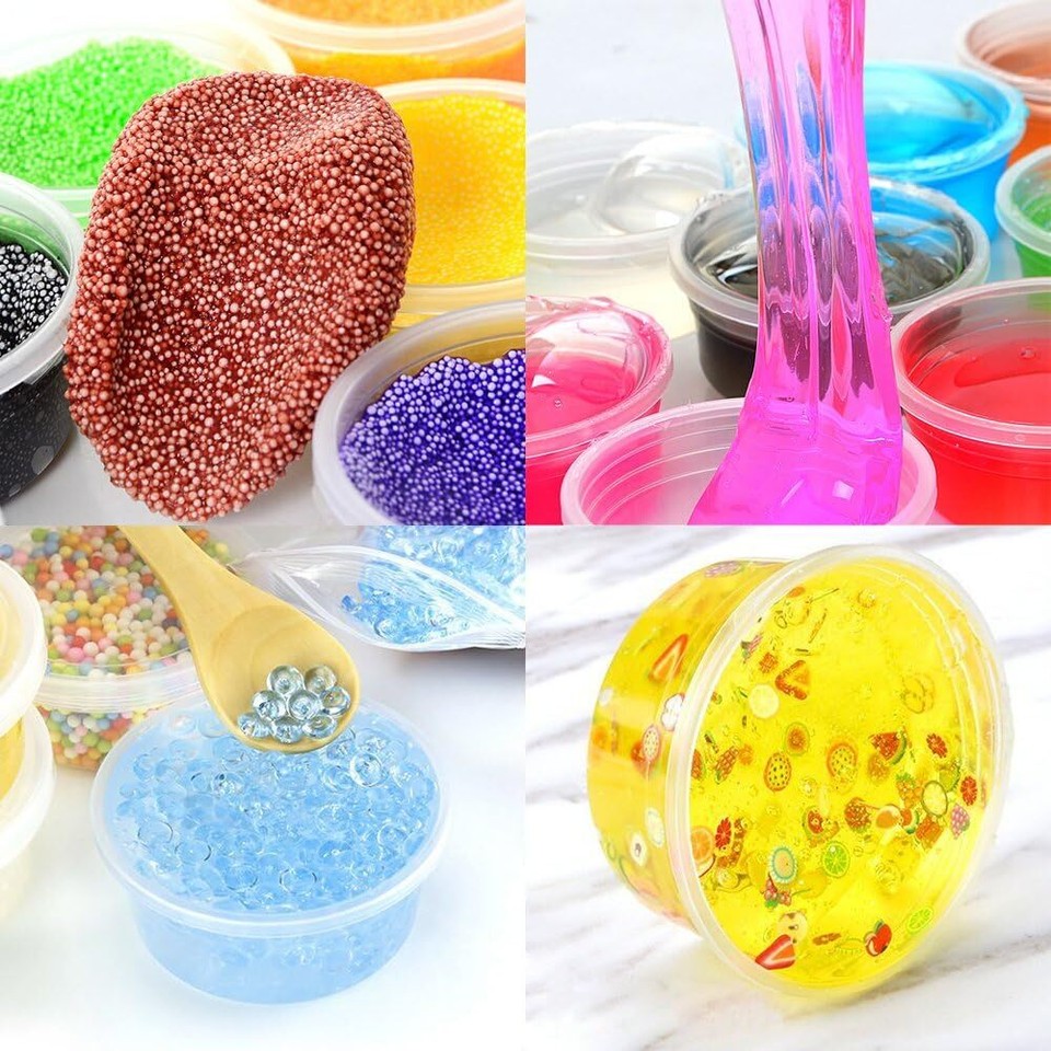 Slime Containers with Lids 40 Pack Small Plastic Containers with Lids ...
