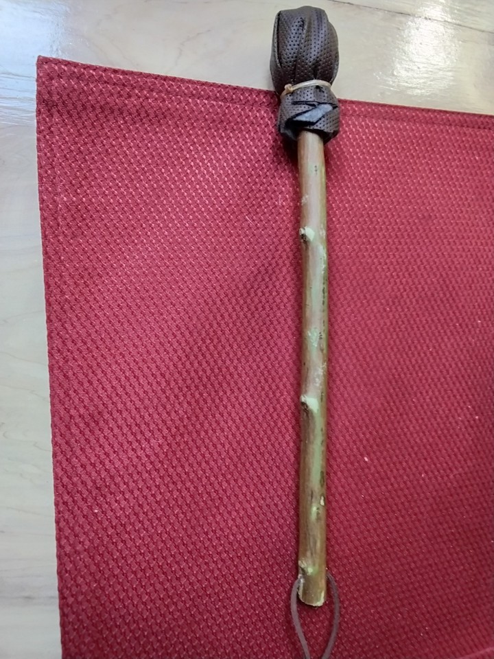 Native American ceremonial 11.5 inch hand drum stick/beater, Cherokee ...