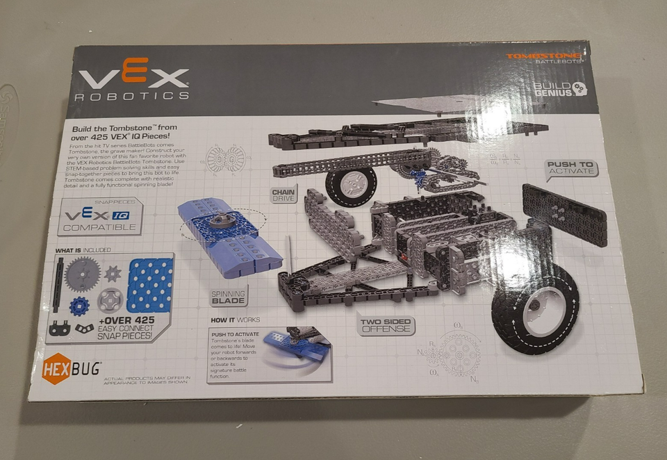 Hex Bug Vex Robotics Tombstone Battlebots Construction Set New Open Box ...