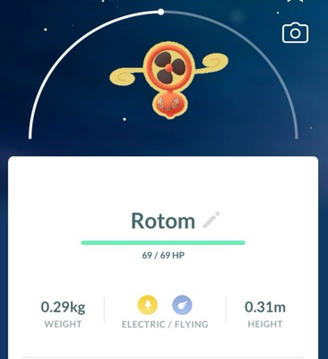 Pokémon Go- Not Shiny-Rotom- Fan-Trade- Trade 20.000 Stardust | eBay