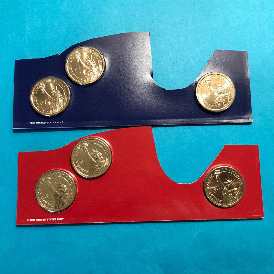 2016 Presidential Dollar Coins 6 P&D Uncirculated Coins from Mint Set ...