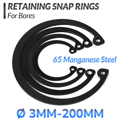 Internal Circlip Retaining Snap Ring Sizes Ø 3-200 mm 65 Manganese ...