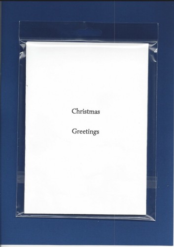 PACK OF 10 CHRISTMAS CARD INSERTS,5 GREETINGS, PRE-CUT, A6, A5, 6X6 ...