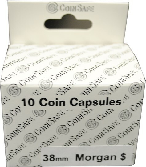 10 Capsules For Morgan Large US Silver Dollar Peace Trade 38mm Safe ...