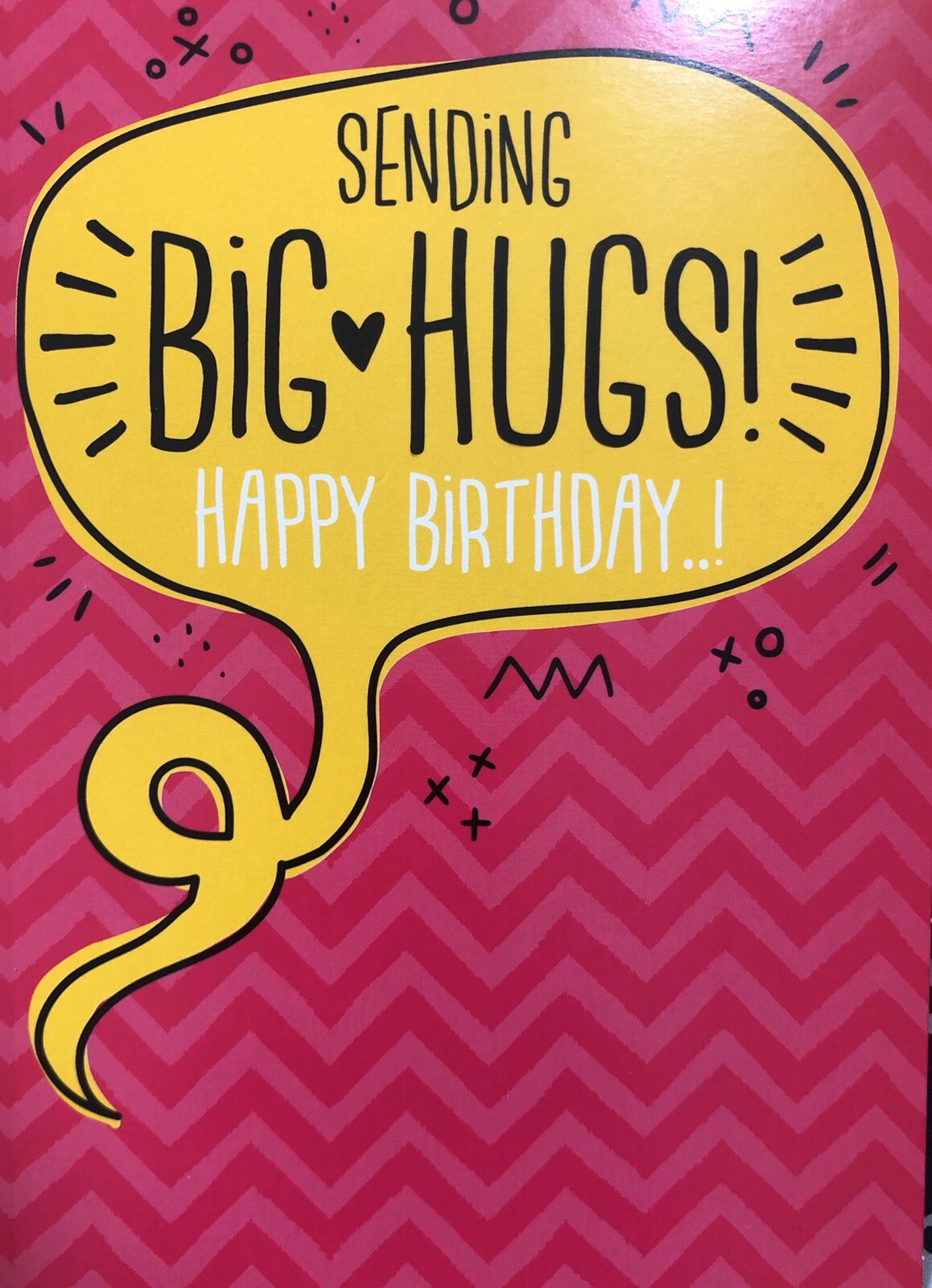 Happy Birthday Card Sending Big Hugs Happy Birthday Card For Ladies Or ...