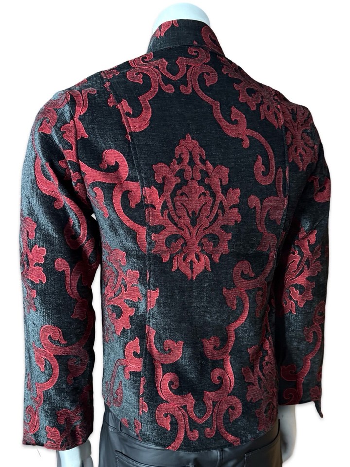 SHRINE GOTHIC VAMPIRE VICTORIAN BLAZER ROCKER STEAMPUNK BROCADE VILLAIN ...