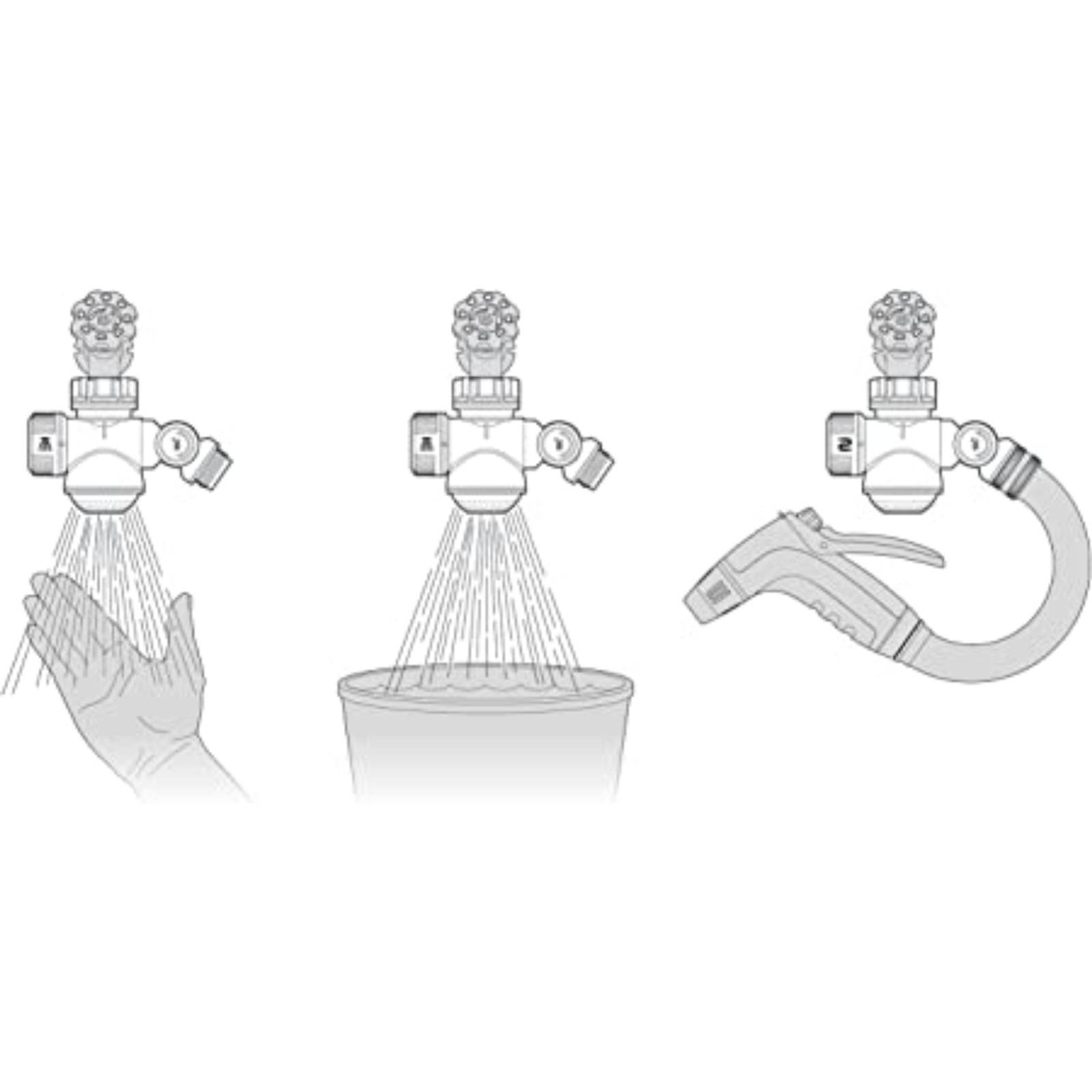 Melnor Outdoor Faucet Extender Mount Wash & Fill Watering Connection ...