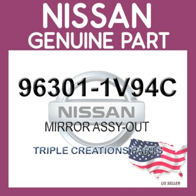 Genuine Nissan 96301-1V94C Mirror Assy-Out 963011V94C OEM | eBay