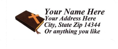 Bible and Cross Design#5-Personalized Address Labels 30PCS FREE US ...