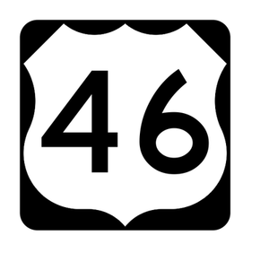 US Route 46 Sticker R1909 Highway Sign Road Sign | eBay