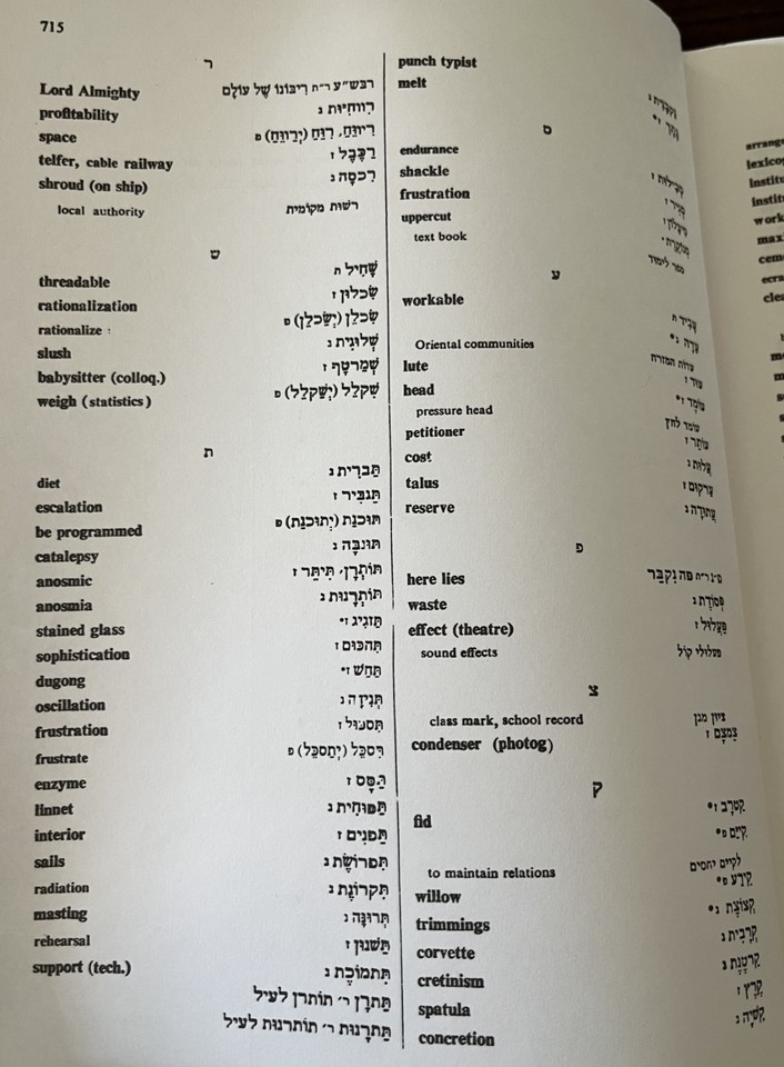 Modern Galil Dictionary מילון העברי אנגלי English Hebrew 2 Volumes ...