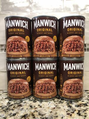 6 CANS Manwich Original Sloppy Joe Sauce 15 oz Can Hamburger | eBay