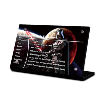Display Plaque for LEGO 75227 75534 75111 Darth Vader Anakin Skywalker ...