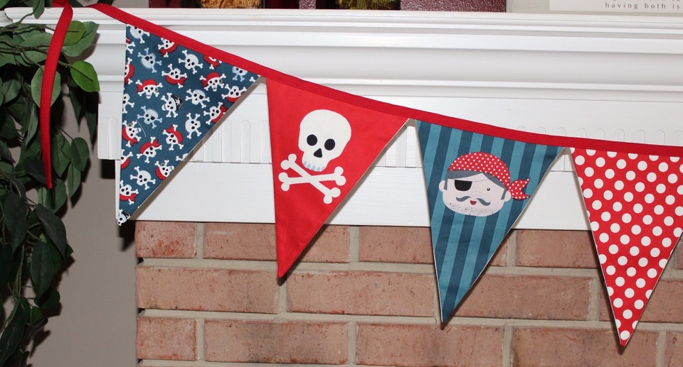 Pirate Pennant Banner Flags REDUCED | eBay