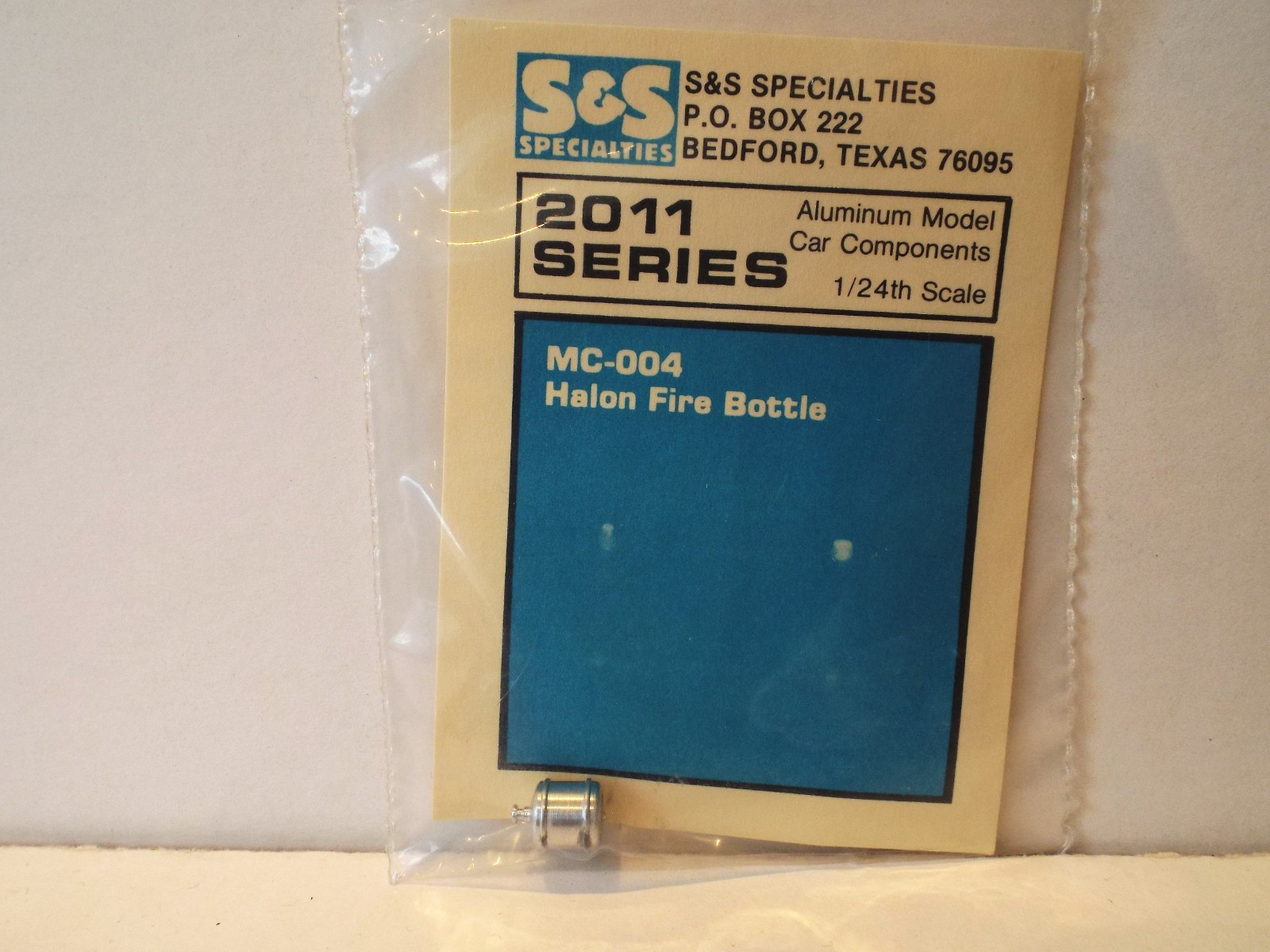 S&S 1:24-25 MC-004 ALUMINUM HALON FIRE BOTTLE MOC (KS100) | eBay UK