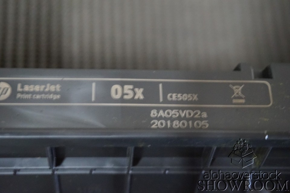 New No Box Genuine OEM HP CE505X Black Toner 05X LaserJet P2050 P2055 ...