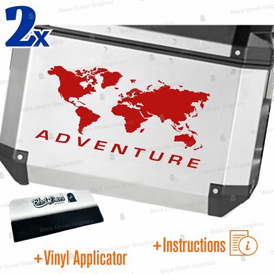 2pz Stickers Adventure Red Universal Compatible With Several Types Of ...