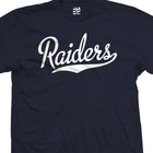 Raiders Script Tail Shirt | High School Sports Football Team Mens ...