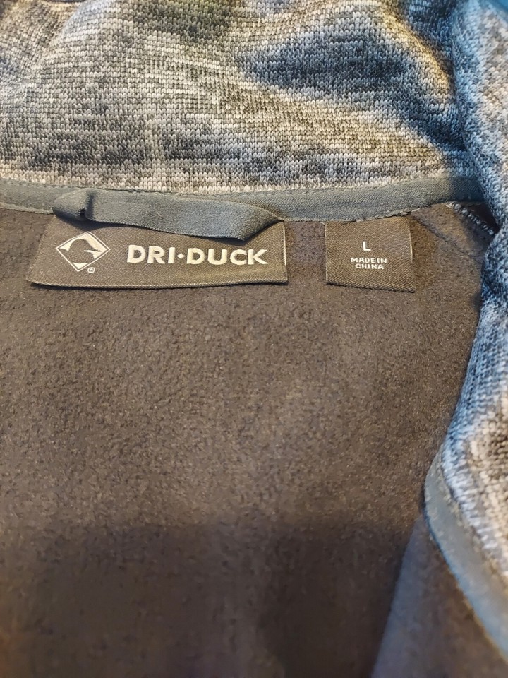 Dri-Duck DDX Compass Vest Large Charcoal Smart Shell Microfleece Lined ...