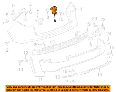 GM OEM 19-20 Envision Rear Bumper Bumper Components-Upper Retainer ...