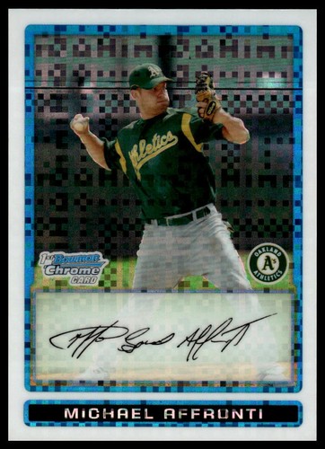 2009 Bowman Chrome Prospects X-Fractors /250 Michael Affronti #BCP156 ...