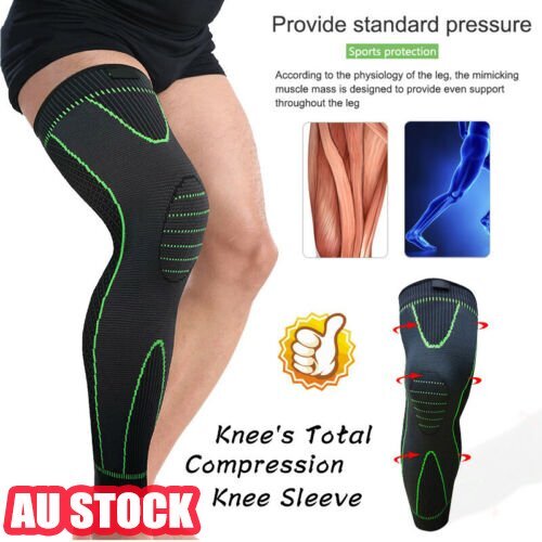 Thigh High Compression Knee Brace Full Leg Sleeve Support Running ...