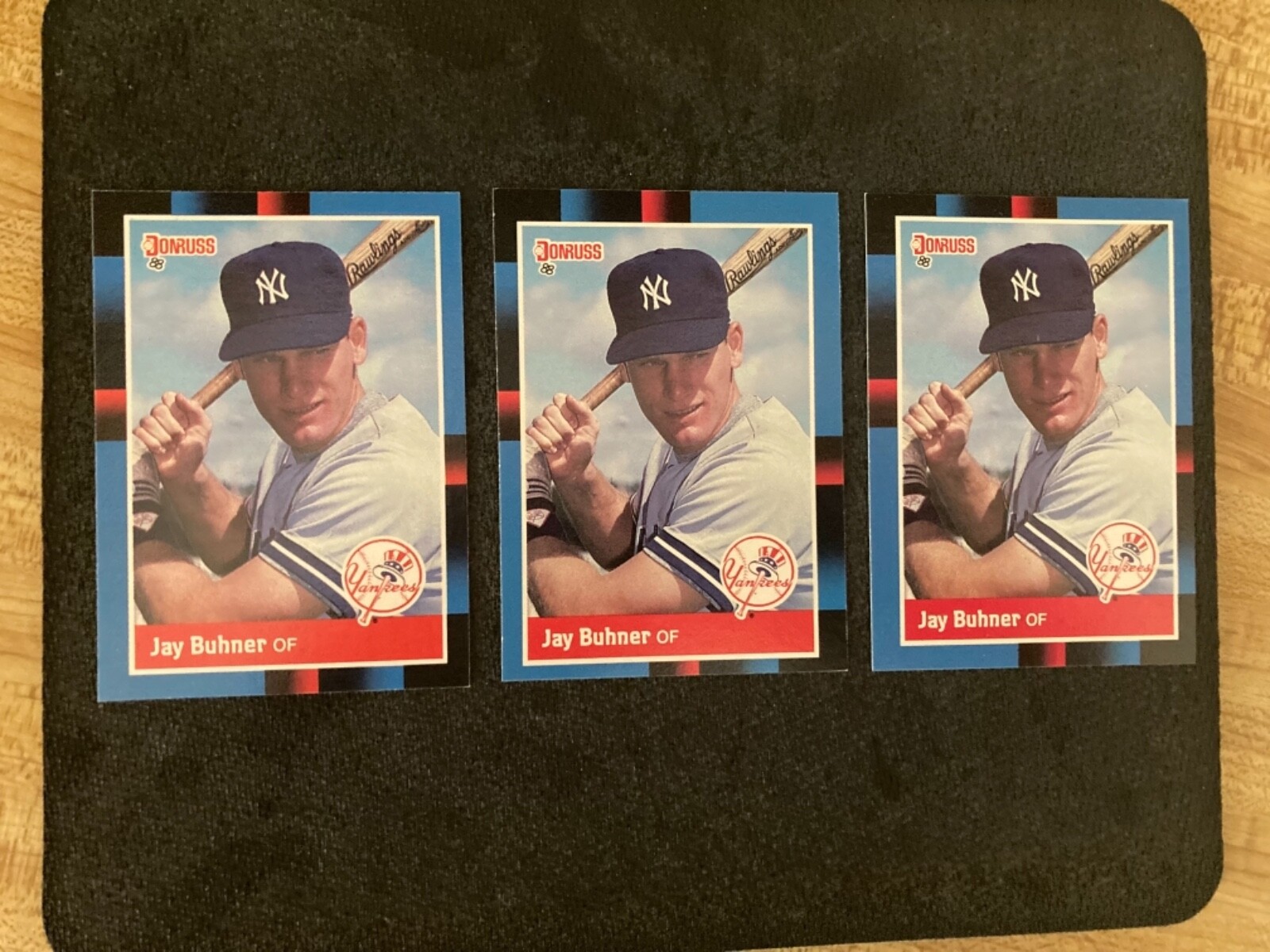 1988 Jay Buhner ROOKIES NM Donruss (3) Baseball Cards New York Yankees ...