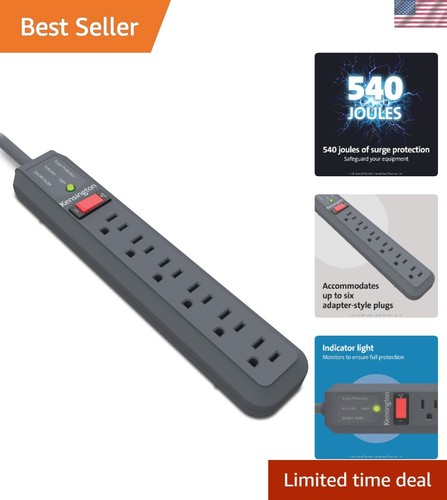 Premium Guardian Power Strip - 6 Outlets, 15ft Cord, Certified Surge ...