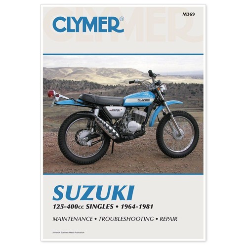 1964-1981 Suzuki 125-400cc Singles CLYMER MANUAL SUZ 125-400CC SINGLES ...