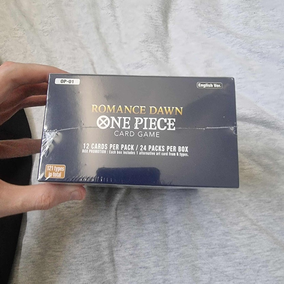 One Piece OP-01 (Blue Bottom) Booster Box Sealed With Minor Tear | eBay