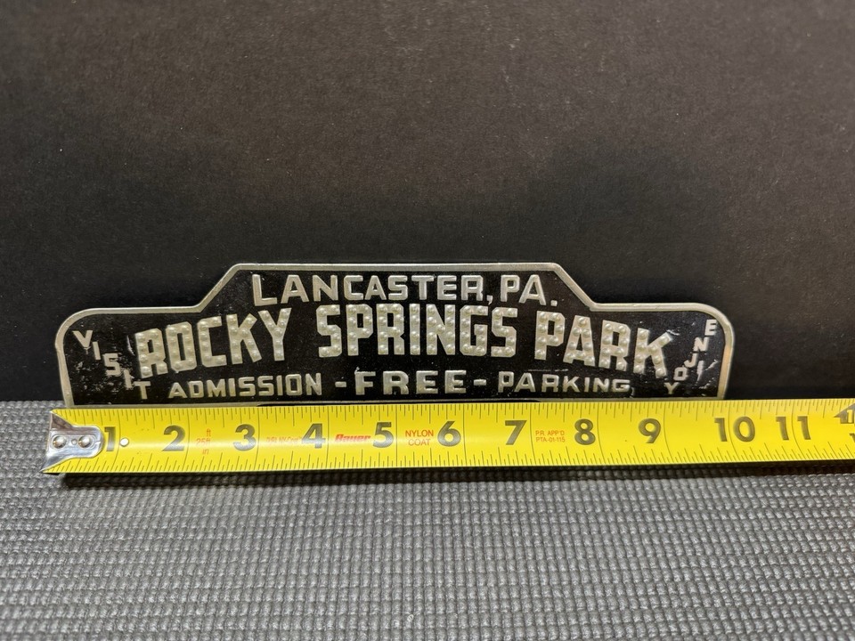Rocky Springs Amusement Park Lancaster PA License Plate Topper | eBay