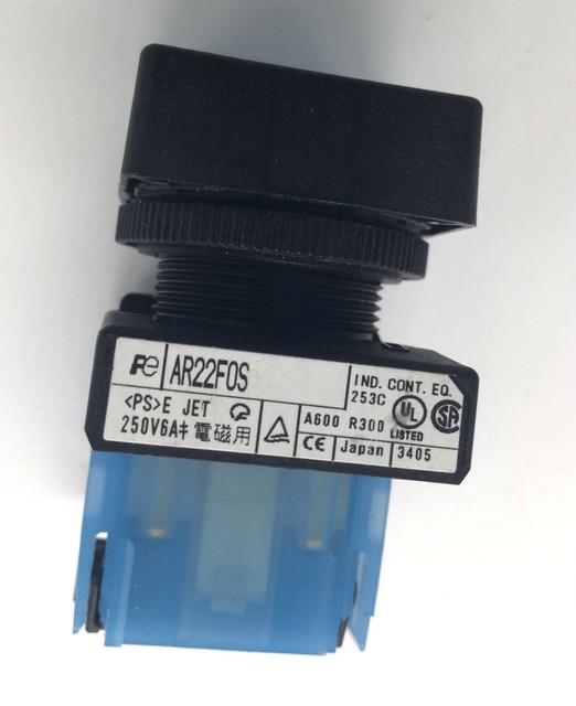 Fuji Electric AR22F0S Blue Momentary Push Button Switch 250v6a for sale ...