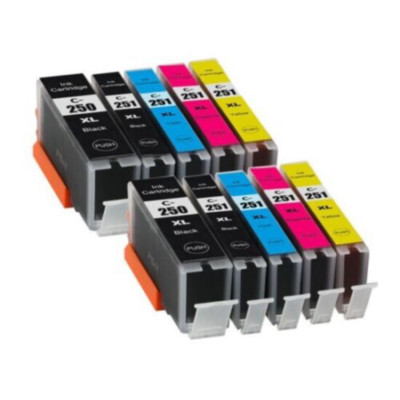 10x New Hi-Yield Ink For Canon PGI250XL CLI251XL Pixma iX6820 iX6850 ...