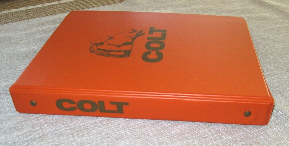 Colt Studio Orange Vinal Three Ring Binder | eBay
