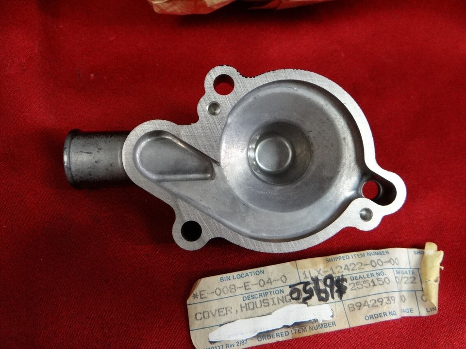 Yamaha Cover / Housing, Water Pump, NOS 1986-87 YZ125, 1LX-12422-01-00 ...