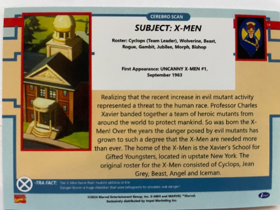 X-Men 97 Custom X-Men Team Card. Jim Lee X-Men Series 1 Chace Set. | eBay