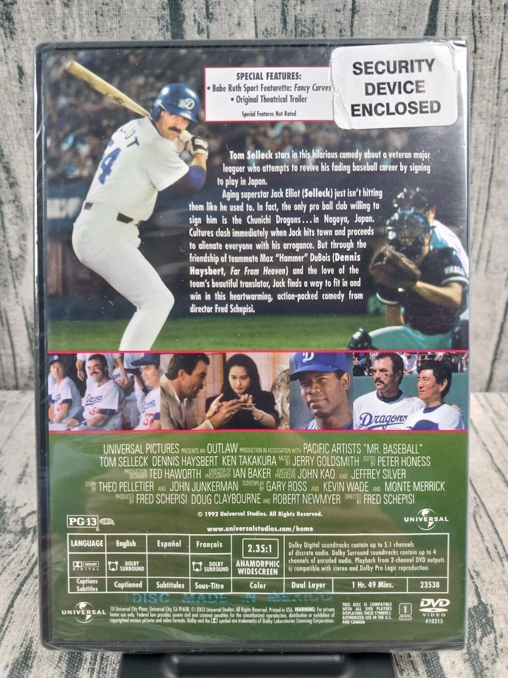Mr. Baseball (DVD, 1992, Widescreen) Tom Selleck, Ken Takakura - Brand ...