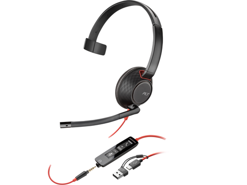 Plantronics Blackwire C5210 Mono UC USB-A & USB-C Headset w/ 3.5mm ...