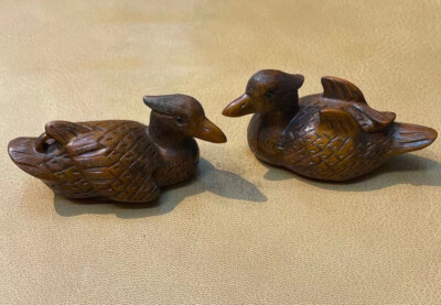 Netsuke - Ducks Carving