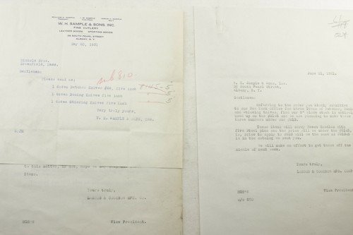 1931 Lamson Goodnow W H Sample Sons Albany NY Cutlery Leather Ephemera ...