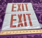 Two Exit Sign Cover Red Color Panel Only 12 x 7 3/8" EXIT Sign | eBay