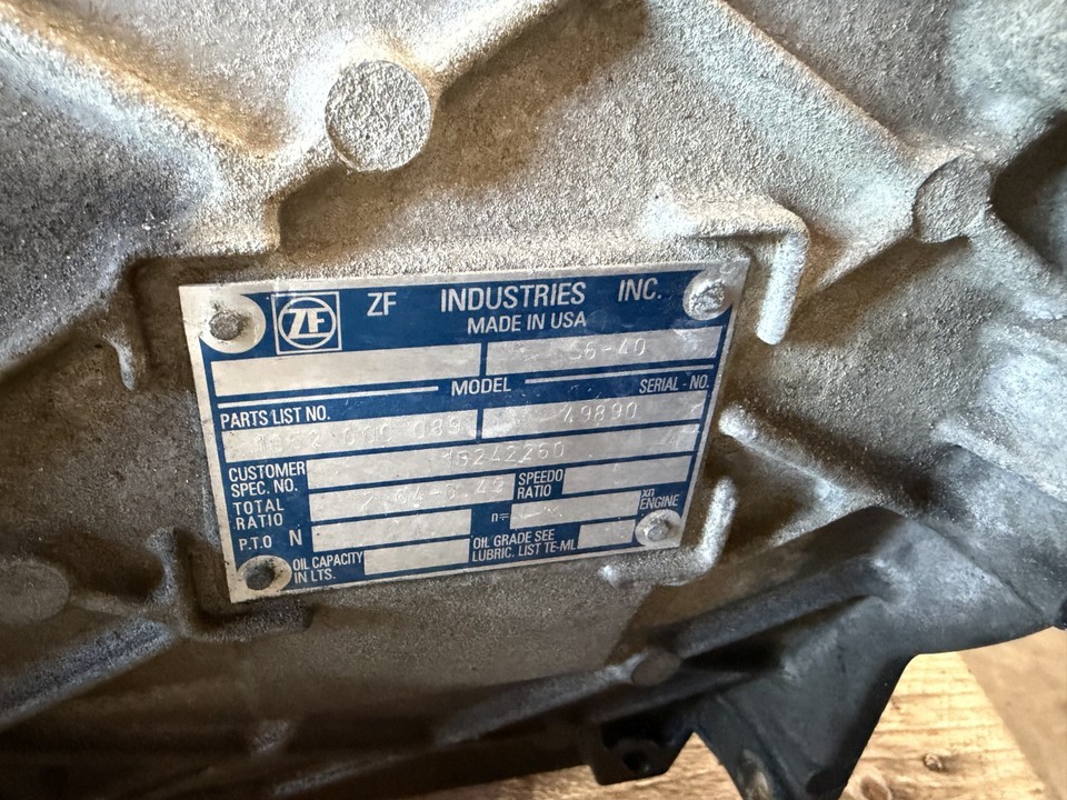 1996 C4 Corvette ZF 6 Speed Conversion Kit Blue Tag 91k Miles | eBay