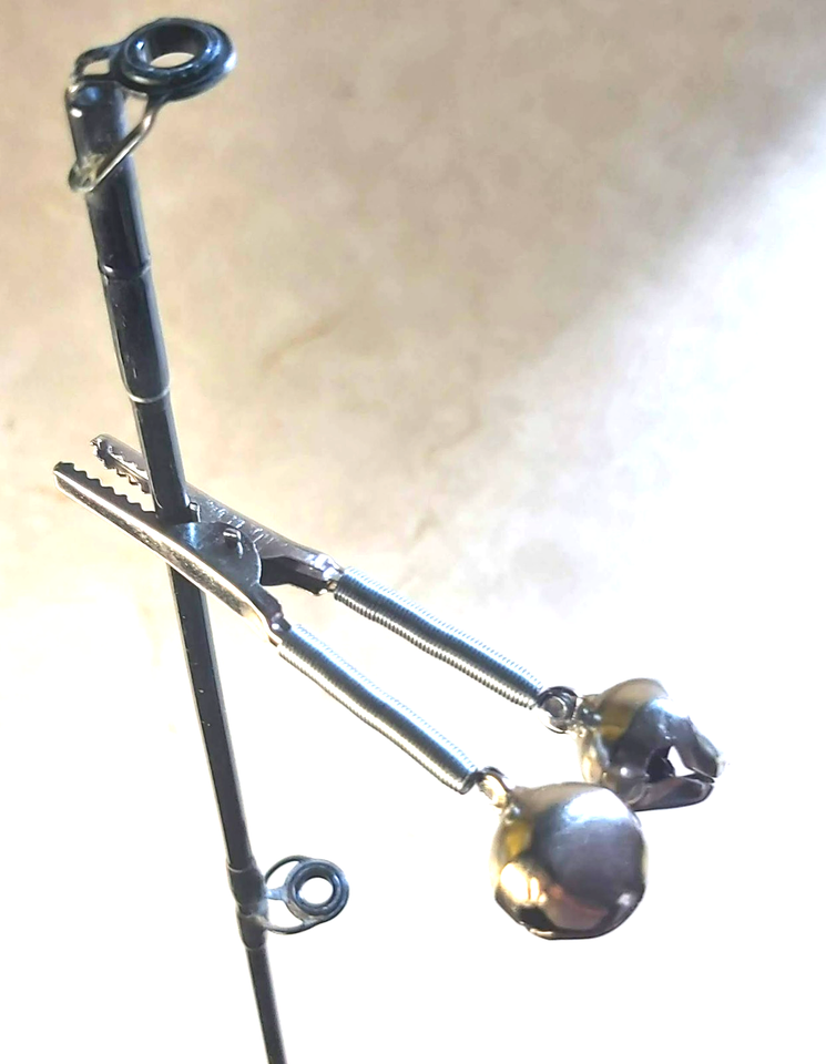 Fishing Alert Bell Clip Stainless Steel Fish Alarm Fishing Bells x 2 ...